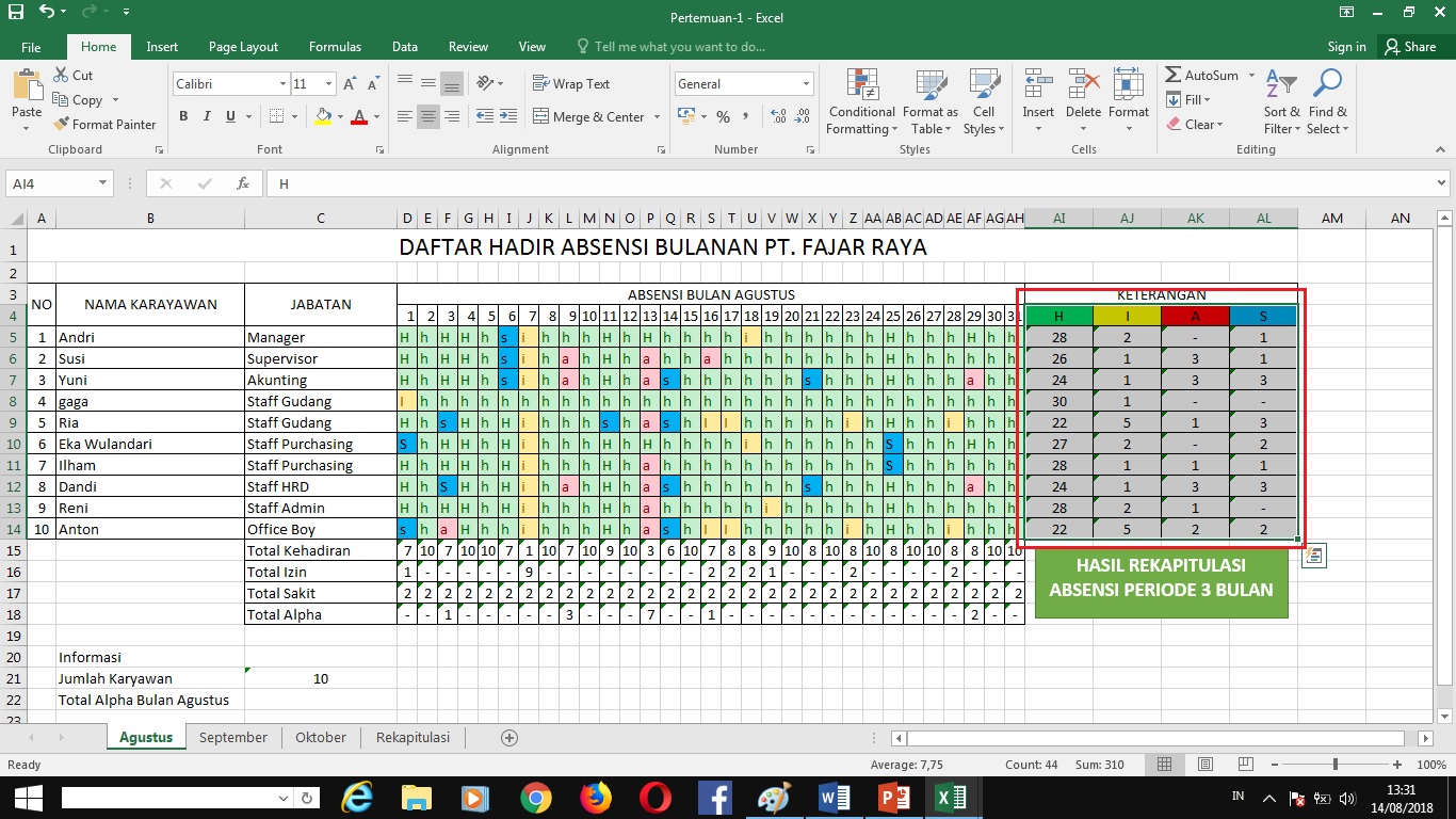 Cara Mengunci dan Proteksi Rumus di Excel 2016 - ALHAD ENTERPRISES