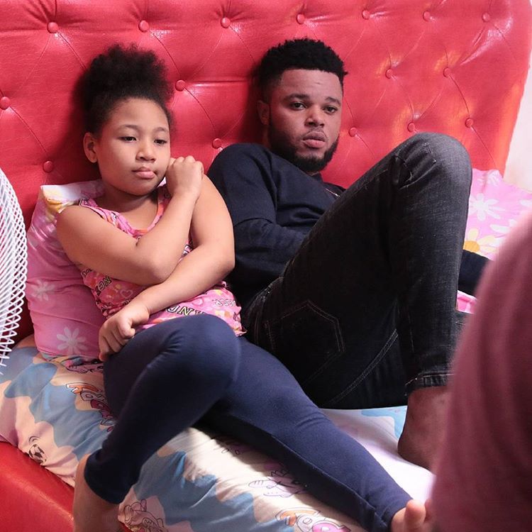 Pictures of Nollywood actress, Pearl Shim on set