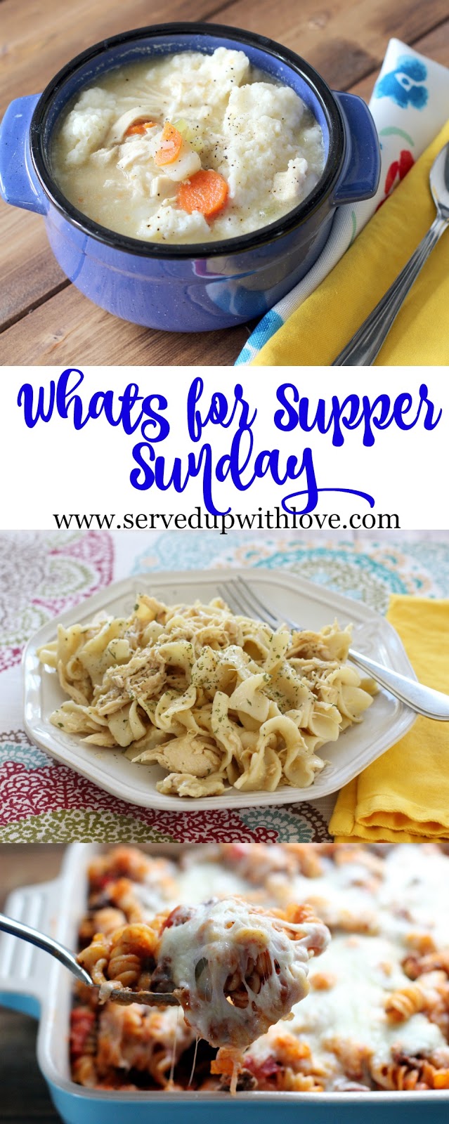 Served Up With Love: What's for Supper Sunday #1 (Weekly Meal Plan)