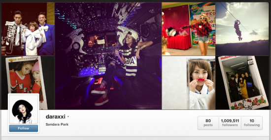 Dara supera 1 millón de seguidores en su cuenta de Instagram