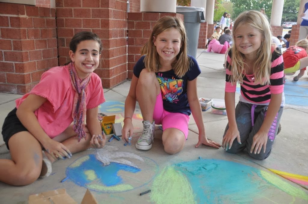 C H A L K 4 P E A C E : Our friends at Waples Mill E.S. joined ...