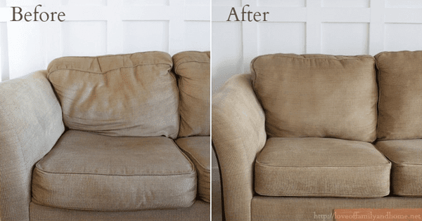 How to Make Your Lumpy Couch Look Like New - Handy DIY