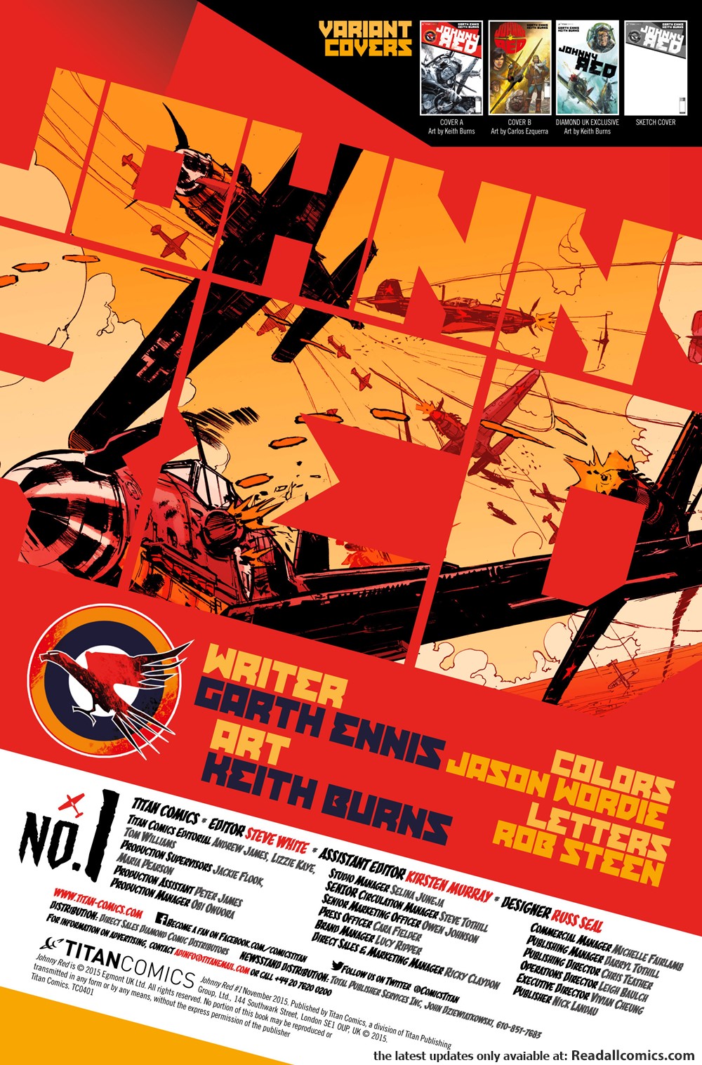 Johnny Red 001 2015 | Read Johnny Red 001 2015 comic online in high ...