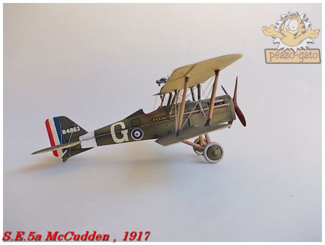 modelismo de peazo-gato: S.E.5a del Capt , James McCudden 1917