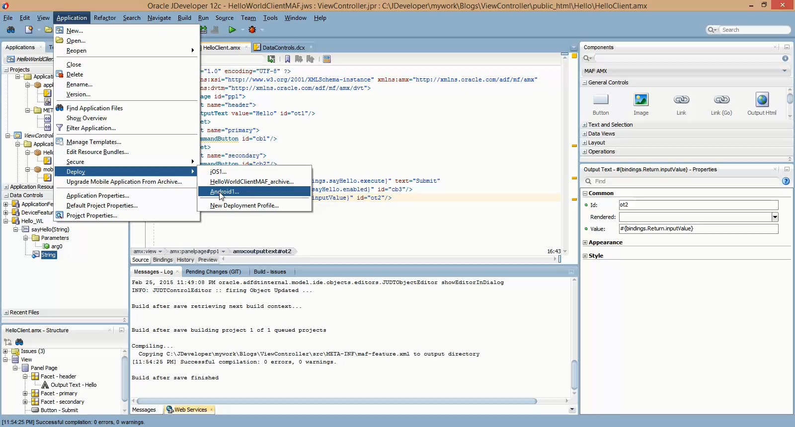 Oracle MAF Tutorials