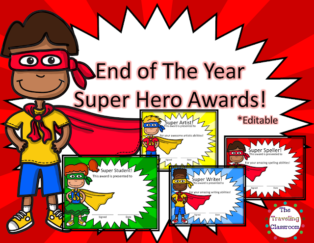The Traveling Classroom: Free Super Hero Awards!