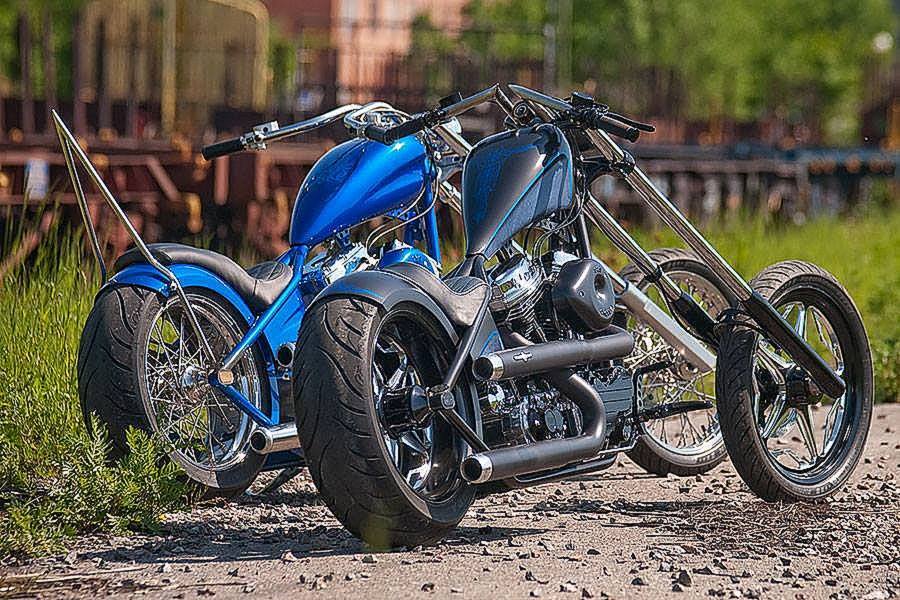 biker excalibur II: Blue Motorcycles