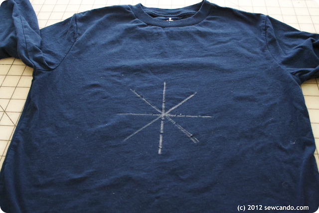 Sew Can Do: Trim The Tee Craft Along Week 3: Rick Rack Snowflake Shirt
