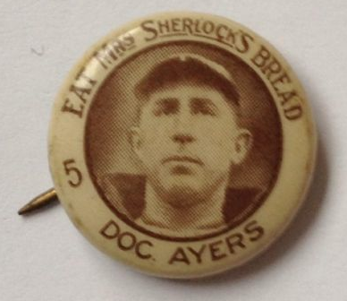 Number 5 Type Collection: 1922 Mrs. Sherlock's Bread Baseball Pins #5 ...