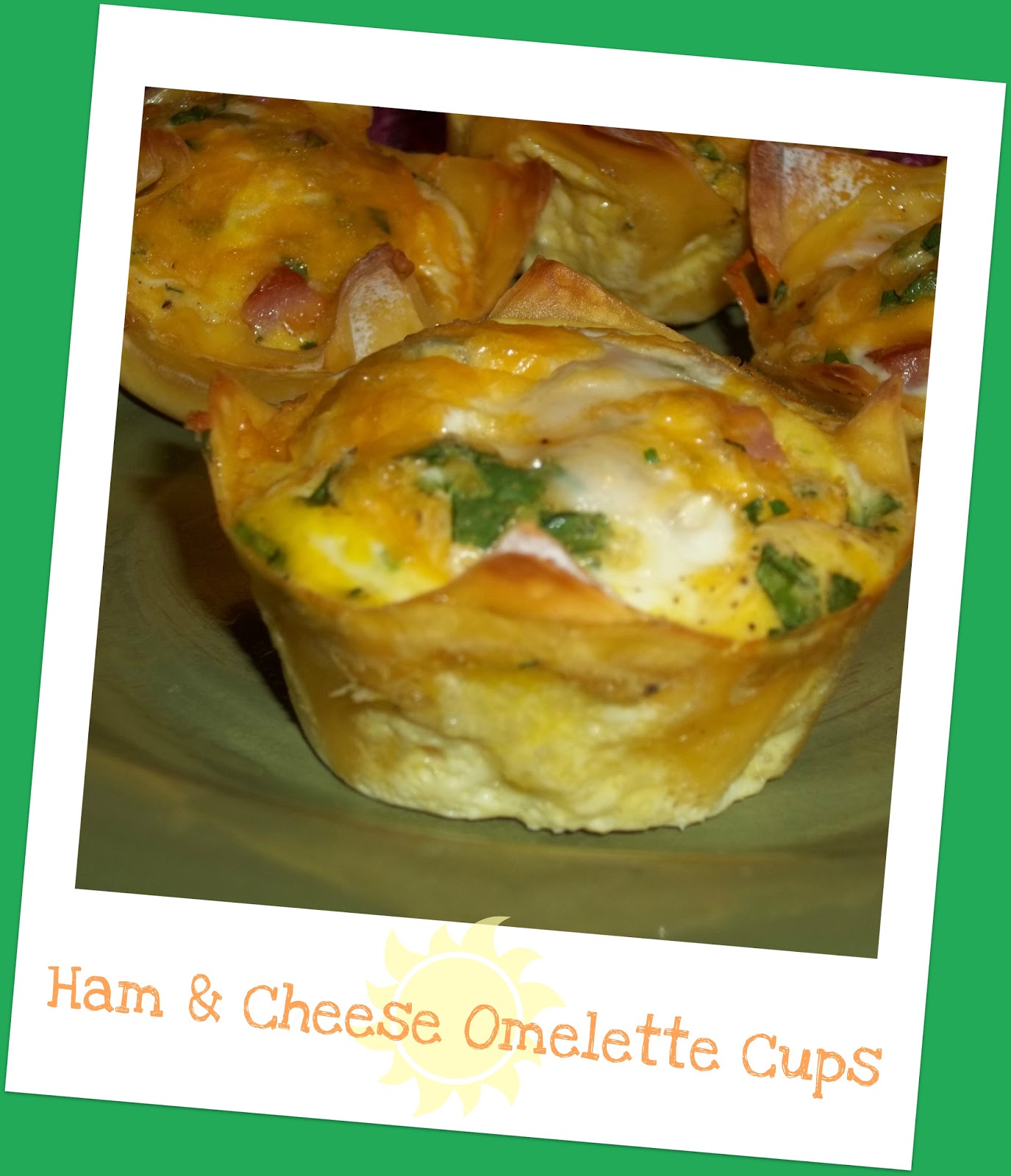 FoodThoughtsOfaChefWannabe: Breakfast- Ham & Cheese Omelette Cups