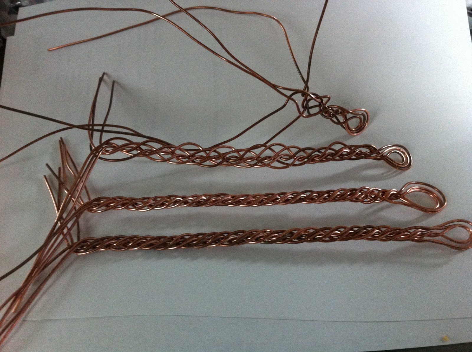 DEBORAHREAD.COM: Copper Weave Bracelet - Croc Ridge Wire Weave