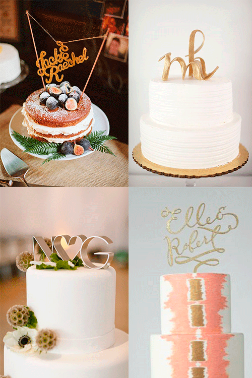 Con tacones y de boda: ¡Cake toppers!