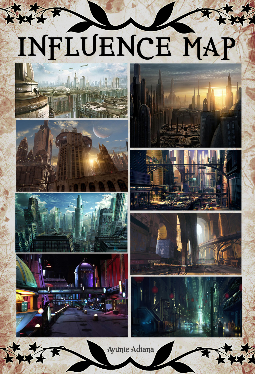 Ayunie Adiana: Cinematic Spaces: Metropole Influence Map 1