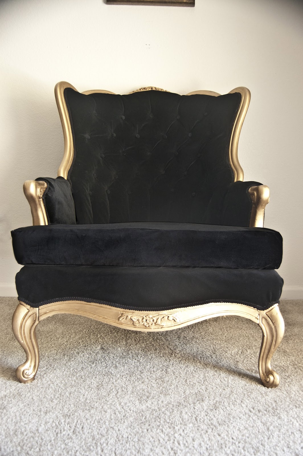 Black Velvet Chair With Rhinestones at Abbey Wales blog
