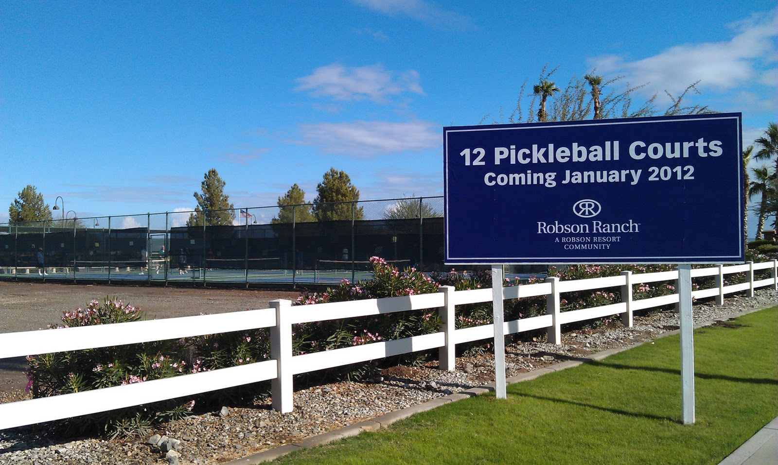 Robson Ranch Arizona Pickleball Club: Robson Ranch Awaits Their New Courts