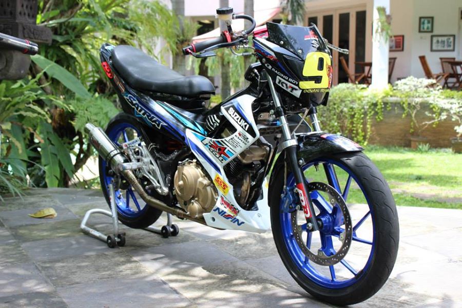 modifikasi satria fu road race terbaru