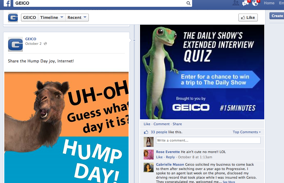 Emily's Blog COM 302: GEICO Auto-Insurance & Social Media Platforms