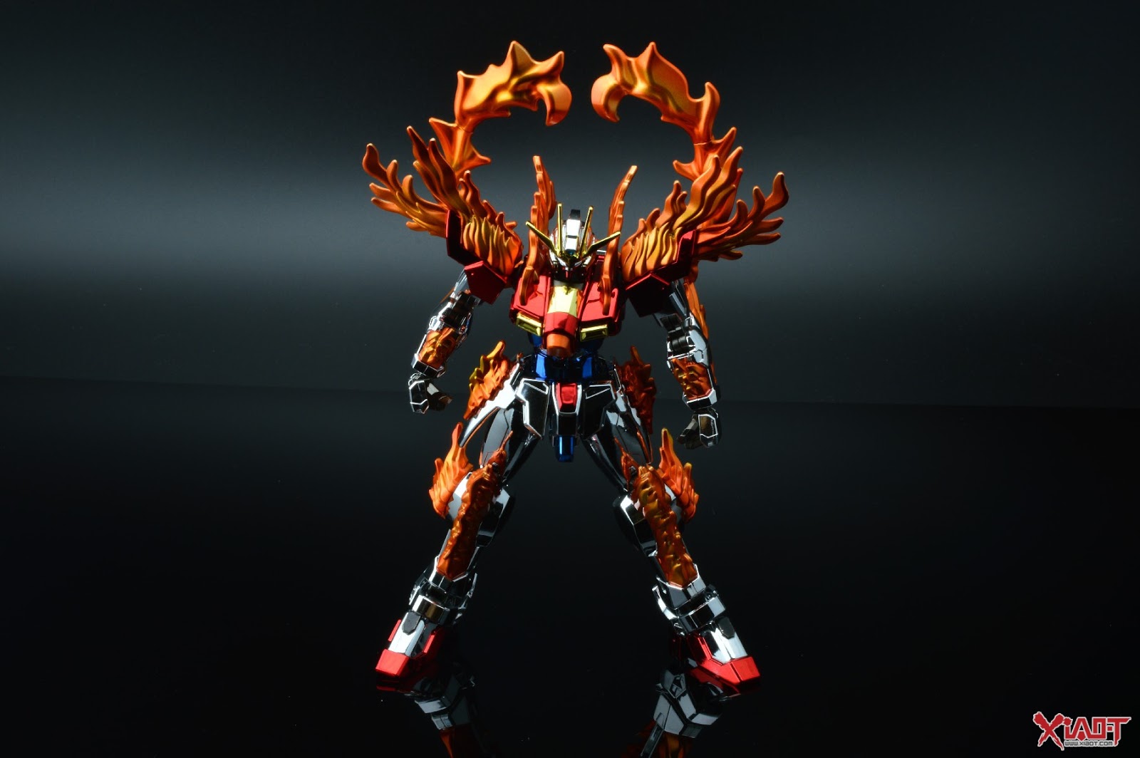 Painted Build: HGBF 1/144 Try Burning Gundam "Full Color Plating ver."
