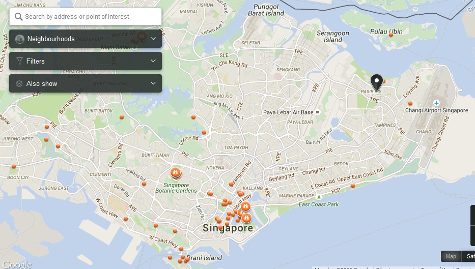 Pasir Ris Fishing Pond Singapore Map - Tourist Attractions in Singapore ...