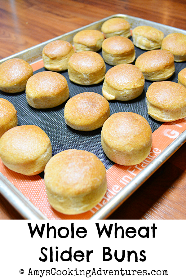 Homemade Whole Wheat Slider Buns