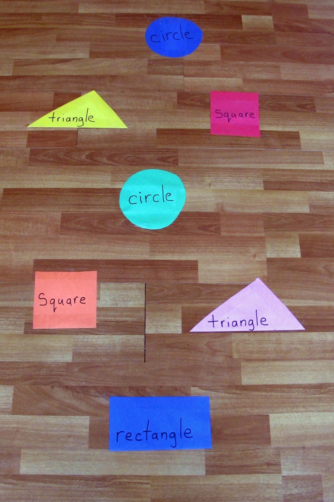 Peaceful Parenting: Large Motor Shapes & Colors Game