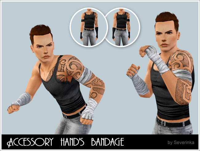 My Sims 3 Blog: Accessory Hand Bandage by Severinka