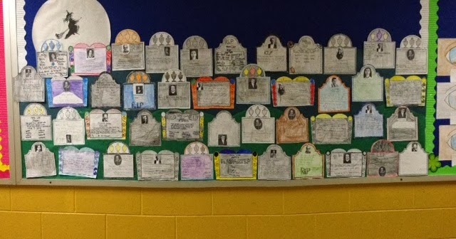 Simply Special Education: Author's Tombstone Projects