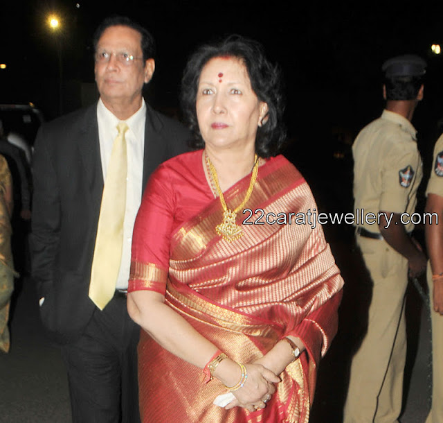 Geeta Reddy in Gold Antique Haram - Jewellery Designs