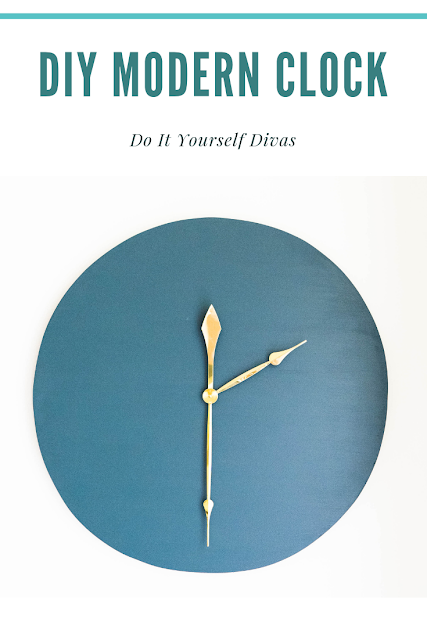 do it yourself divas: DIY Modern Clock Video Tutorial - Cut A Circle ...