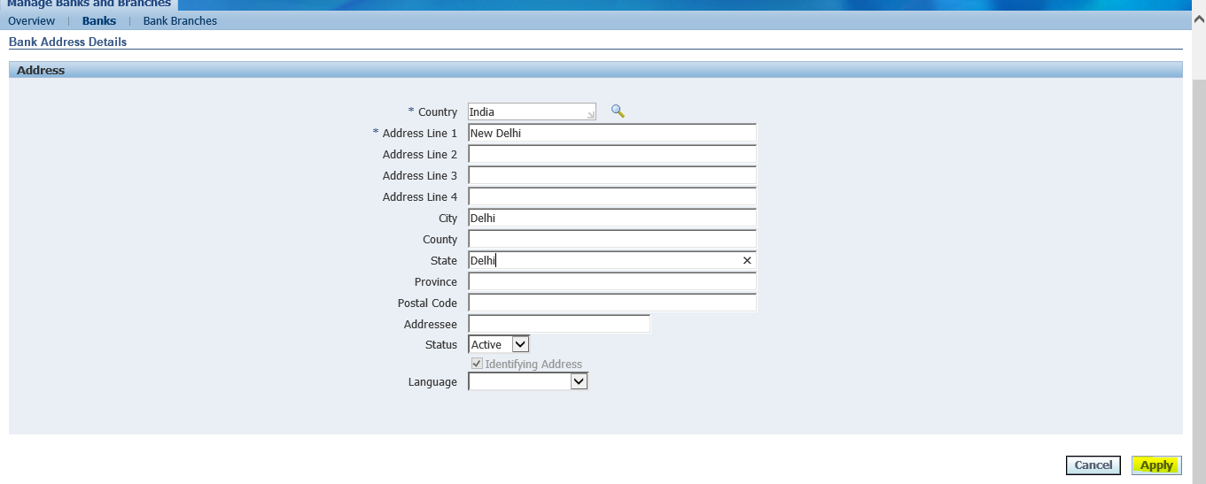 Oracle Application's Blog: How to update bank account in oracle Apps r12
