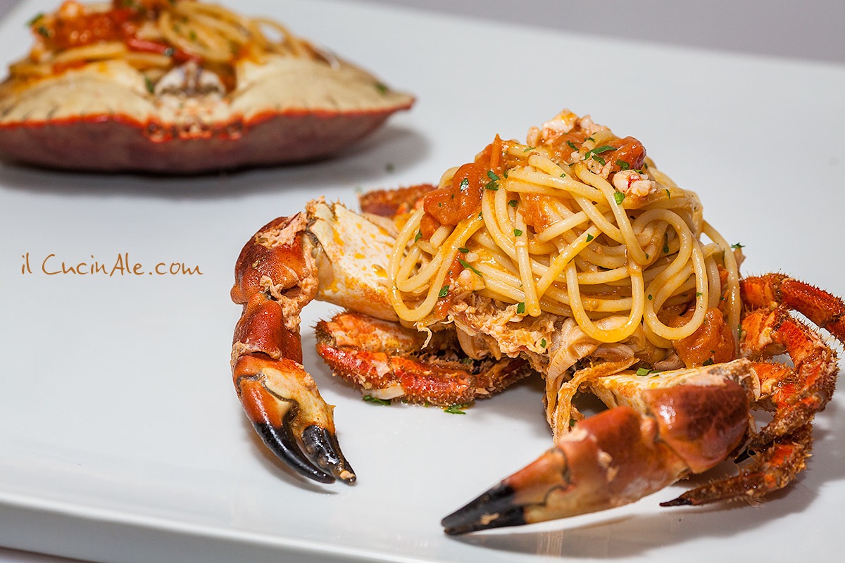 Ricetta, Biscotti, Torta: Pasta al granchio fresco