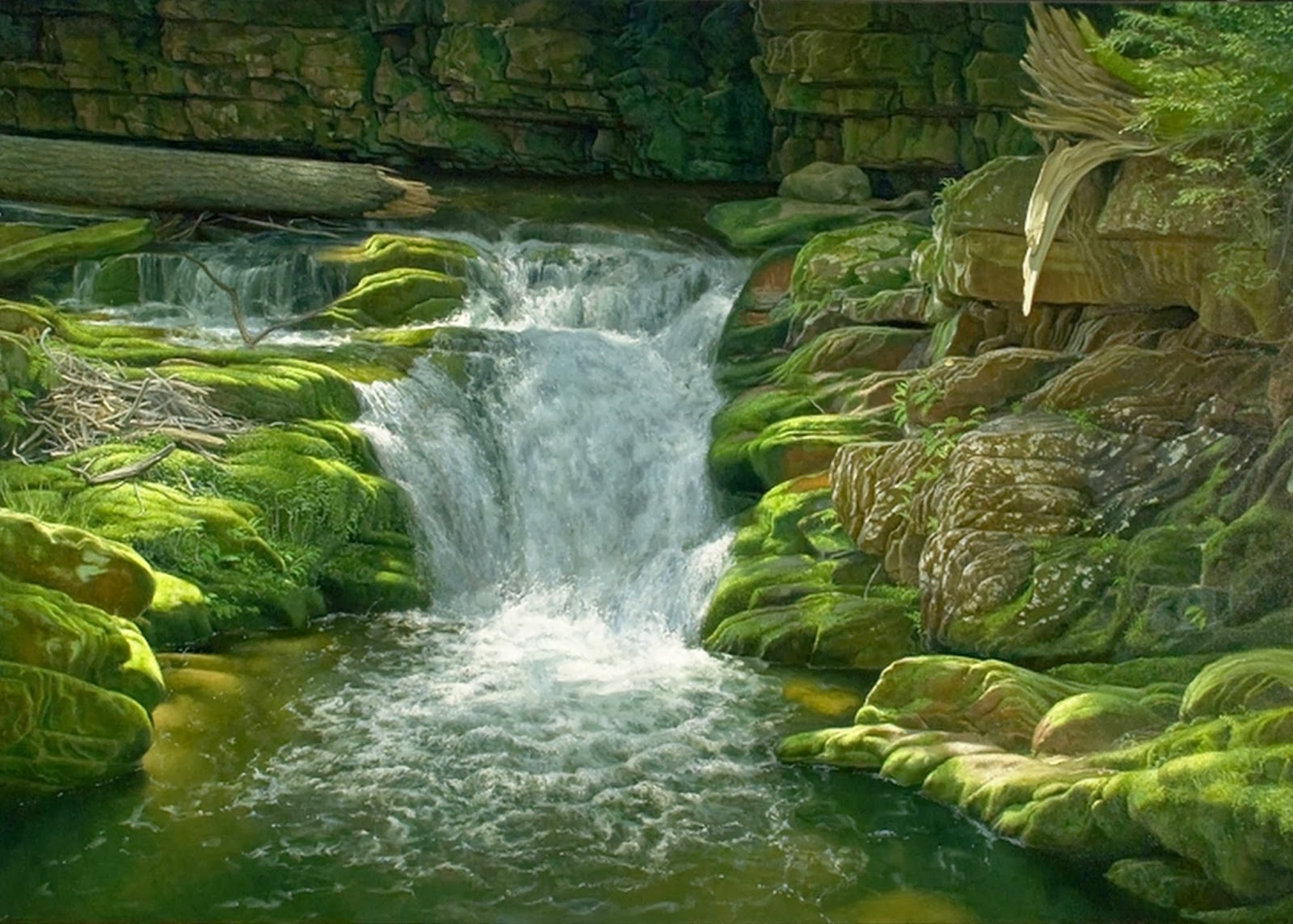 El arte es su máxima expresión : Pinturas de Paisajes con Ríos y ...