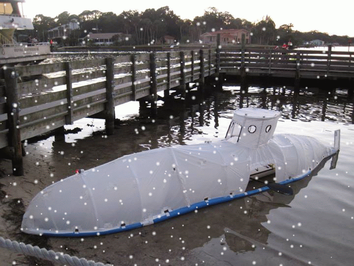 Make your own DIY surfski or kayak submarine for a boat parade