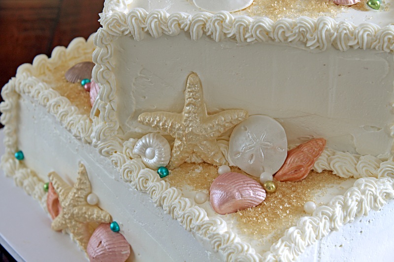 Seashell Sheet Cake