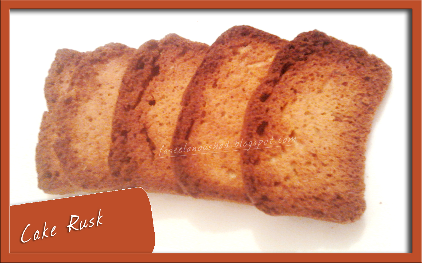 GOOD FOOD ENDS WITH GOOD TALK: Cake Rusk