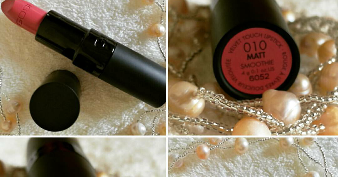 GlamNGlaze: Review : GOSH's Velvet Touch Matt Lipstick Shade# 010,Smoothie