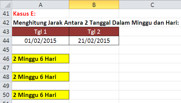 Tips-tips Rumus Excel: Rumus Kalkulasi Tanggal Untuk Berbagai Keperluan