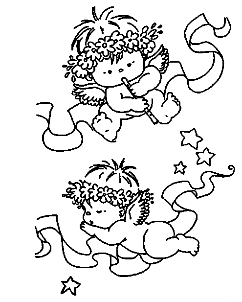 Dibujos y Plantillas para imprimir: Angelitos