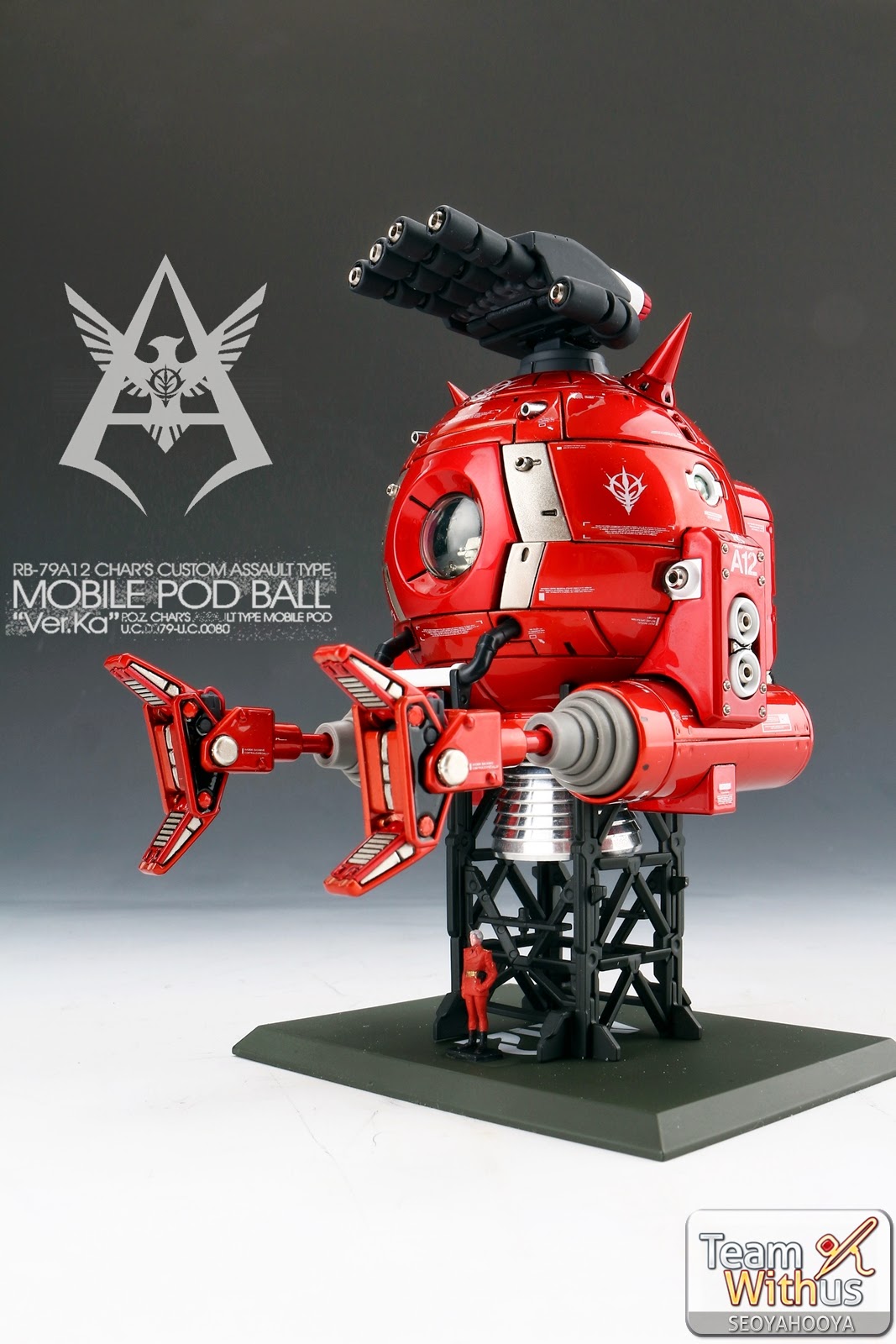 GUNDAM GUY: MG 1/100 RB-79A12 Char's Ball Assault Type - Custom Build