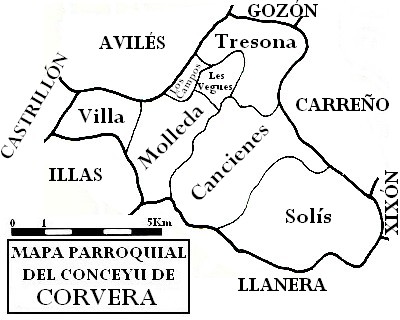 Parroquies d'Asturies: Corvera