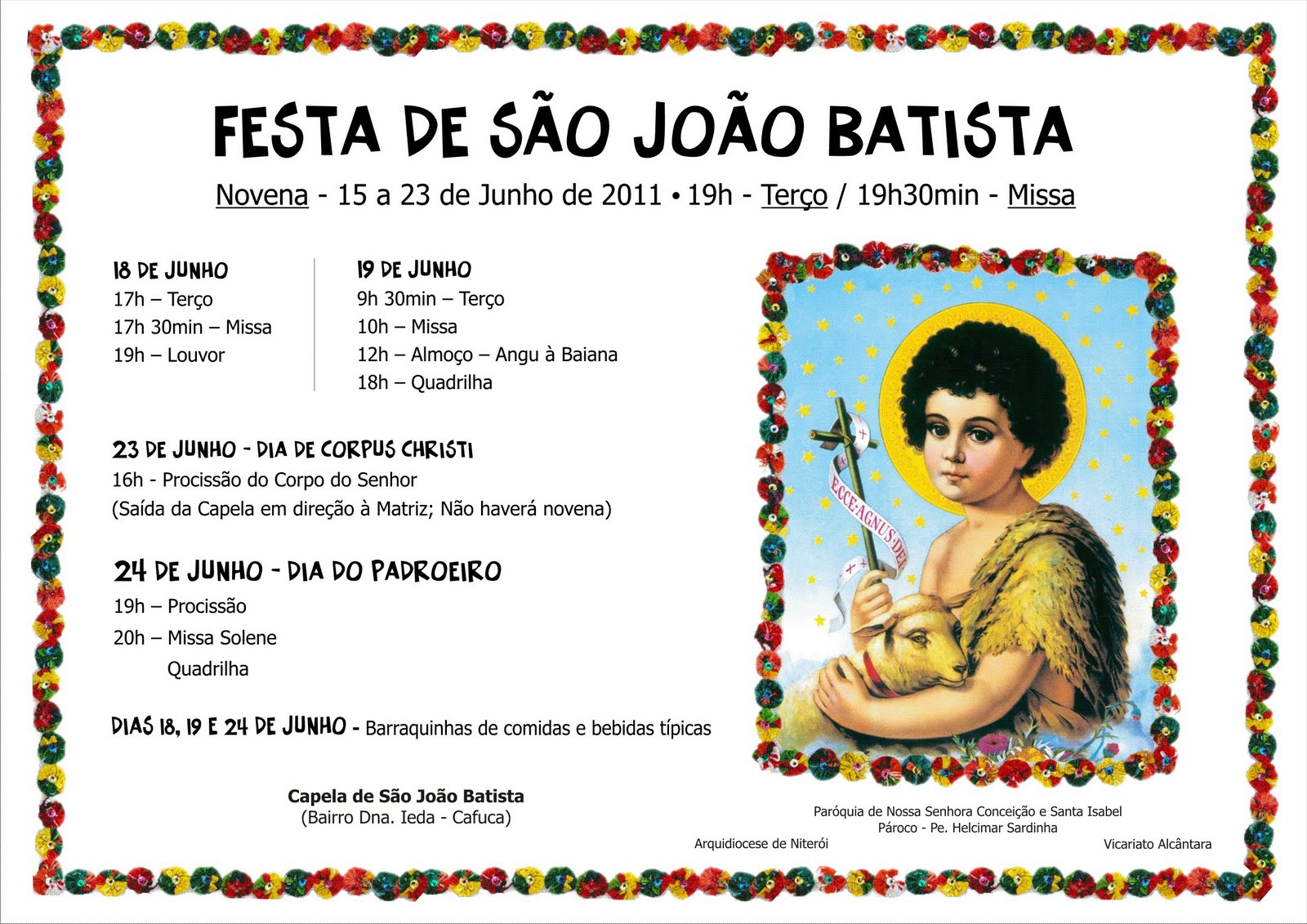 Paróquia Nossa Senhora Da Conceição E Santa Isabel De Portugal Novena