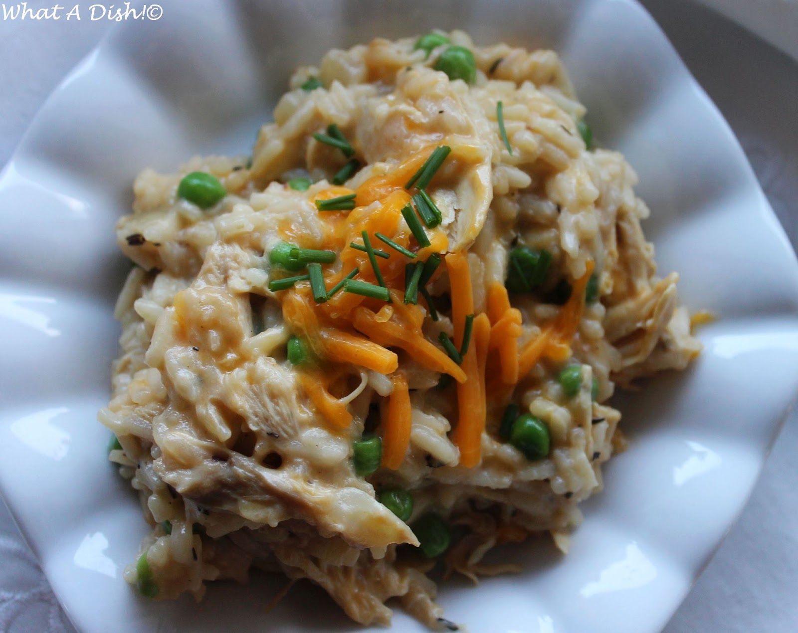 What A Dish!: One-Pot Creamy Chicken & Rice Casserole