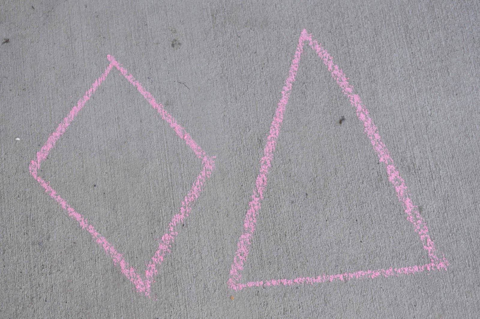 Children's Learning Activities: Chalk Shapes