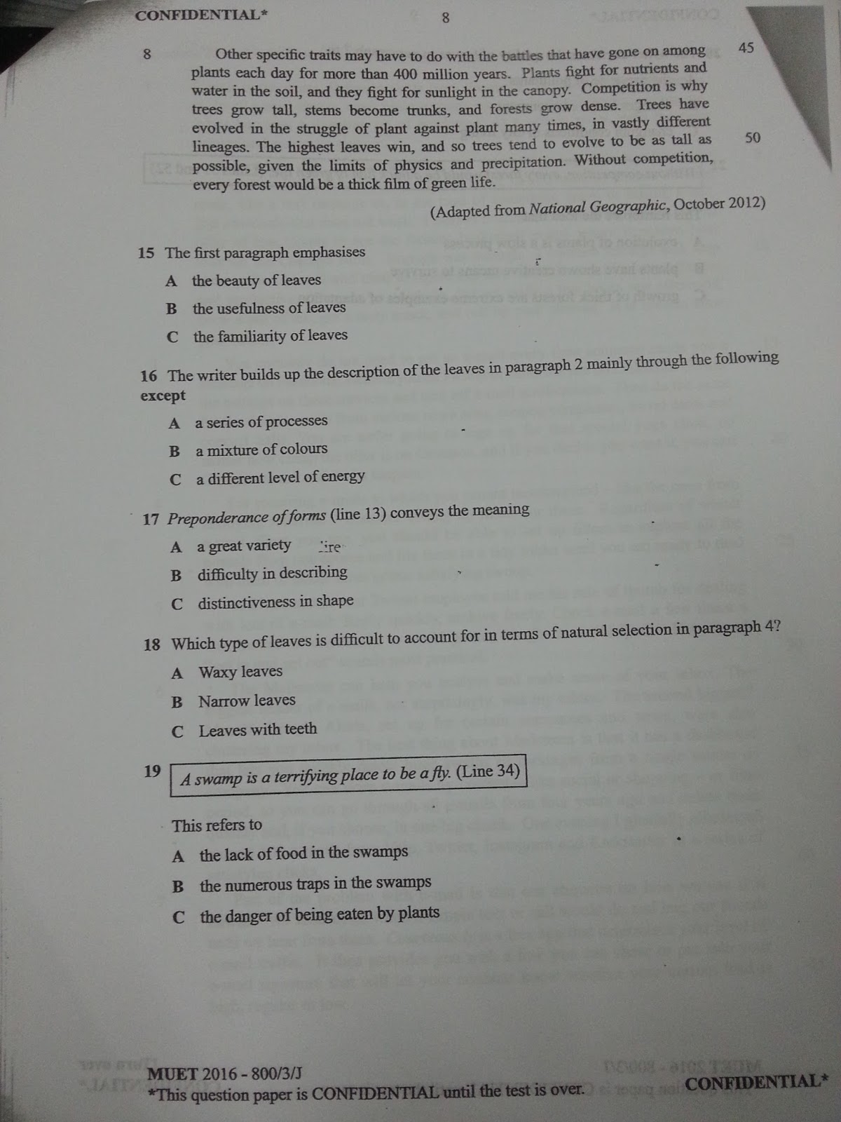 TIPS READING SKILL FOR MUET