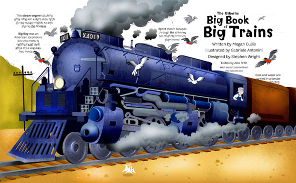 Gabriele Antonini: Title Page for New Big Book of Big Trains