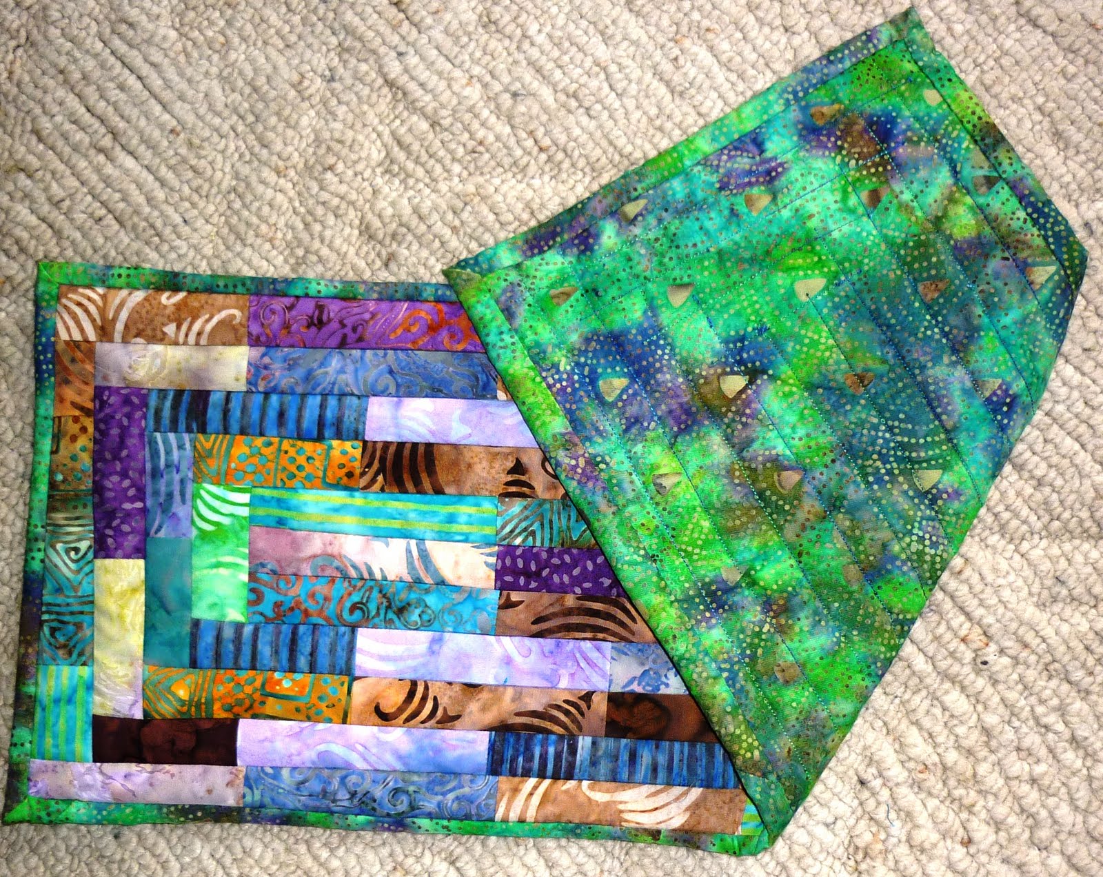 The Weight of It All: Table Runner - Using Modern Charm Runner Pattern