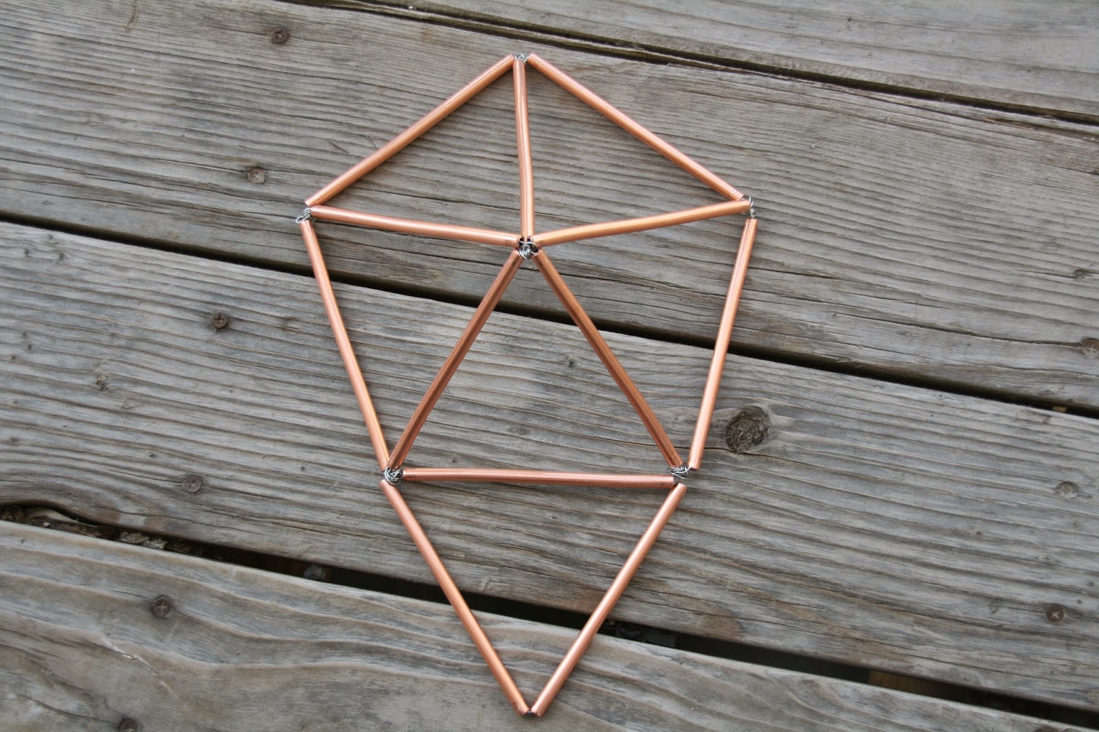 retropolitan: Geometric Copper Pendant- Tutorial