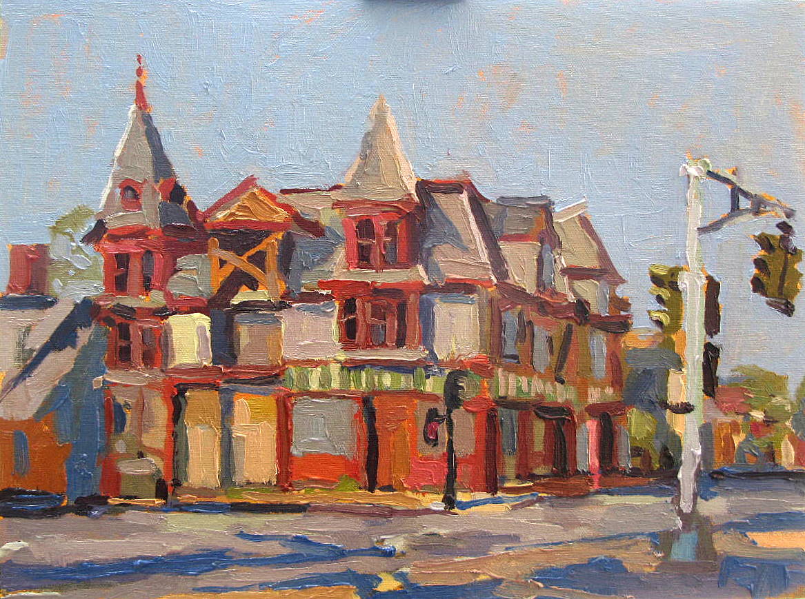 the sensation of light: downtown New Bedford MA.