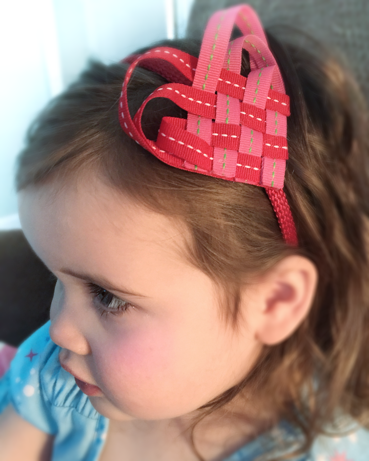 Ribbon Heart Valentine Headband