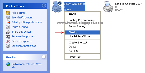Cara Sharing Printer Pada Jaringan Komputer Windows - IT Wae